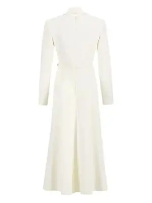 Roland Mouret Belted Double-breasted Midi Dress - Neutrals
