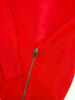TOM FORD Wrap Cardigan With Zip Closure - Red