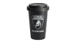 Balenciaga Automobil Lamborghini Travel Mug - Black/white