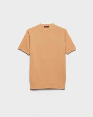 Prada Short-sleeved Wool And Cashmere Sweater