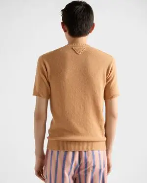 Prada Short-sleeved Wool And Cashmere Sweater