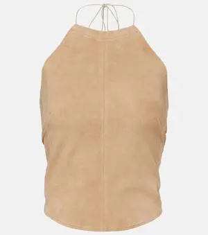 Stouls Rosie Halterneck Suede Top