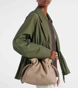 Loewe Flamenco Medium Leather Tote Bag - Beige