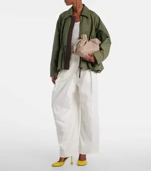 Loewe Flamenco Medium Leather Tote Bag - Beige