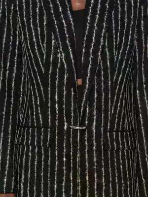 MUGLER Pinstripe Wool Coat