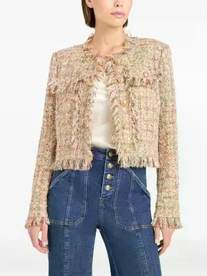 Cinq À Sept Adeline Boucle Fringe Jacket