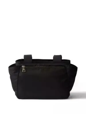Prada Re-nylon Logo-detail Tote Bag - Black