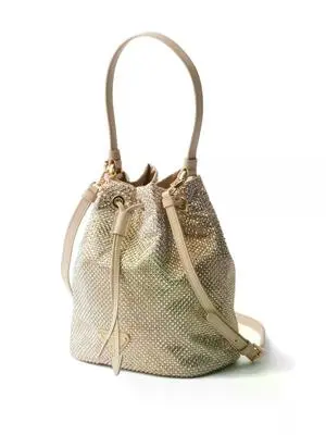 Prada Mini Crystal-embellished Bucket Bag