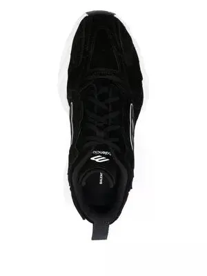 Balenciaga Monday Suede Sneakers - Black