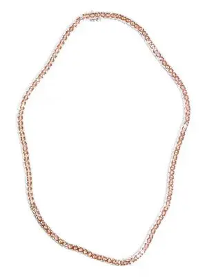 IZABEL DISPLAY Square Tennis Necklace - Neutrals