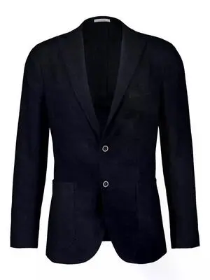 Boglioli Checked Blazer - Black