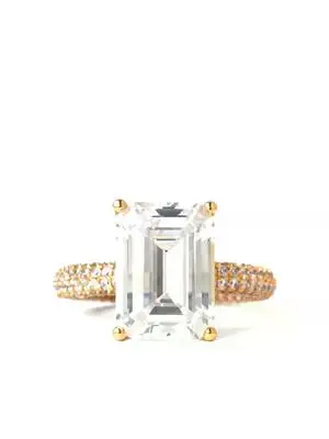 IZABEL DISPLAY Mega Rectangle Ring - Yellow