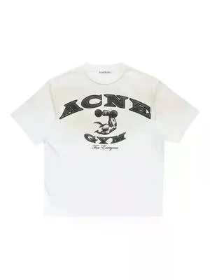 Acne Studios Logo-print T-shirt - Neutrals