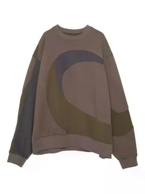 YOSHIOKUBO Paneled Crew-neck Sweatshirt