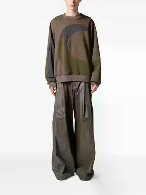 YOSHIOKUBO Paneled Crew-neck Sweatshirt