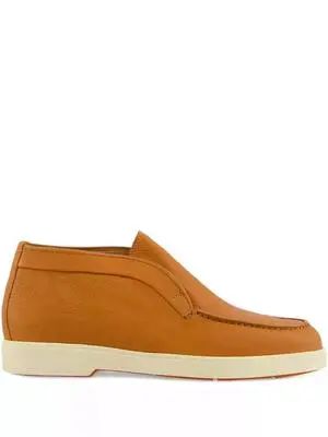 Santoni Leather Slip-on Boots