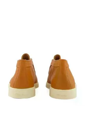 Santoni Leather Slip-on Boots