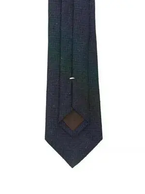 Canali Speckled Silk Tie - Blue