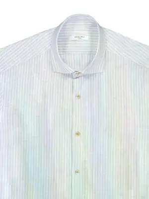 Boglioli Striped Long-sleeved Shirt - Blue