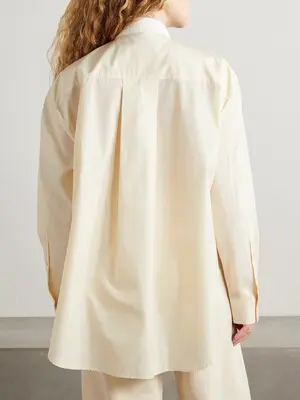 Another Tomorrow Organic Cotton-poplin Shirt