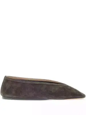 Le Monde Beryl Pointed-toe Suede Flats