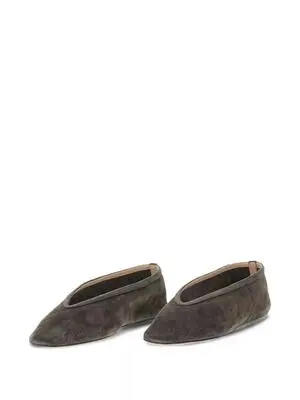 Le Monde Beryl Pointed-toe Suede Flats