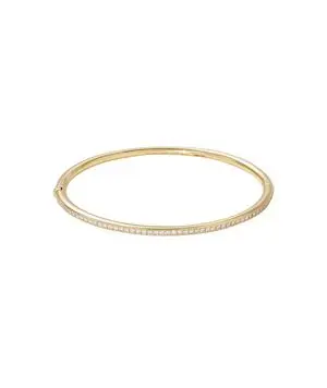 De Beers Db Classic 18-karat Diamond Bangle - Gold