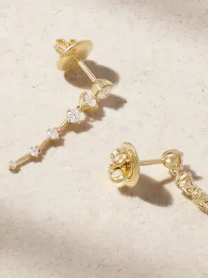 Fernando Jorge Sequence 18-karat Diamond Dangle Earrings
