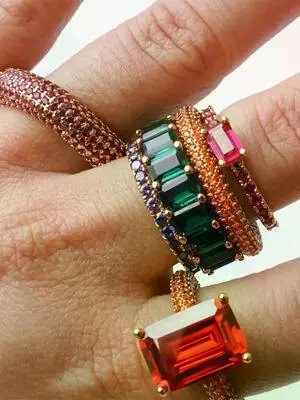 IZABEL DISPLAY Izabel Statement Emerald Cut Ring - Gold