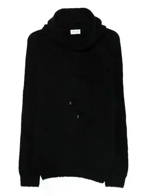 SCAGLIONE Hooded Ribbed Sweater