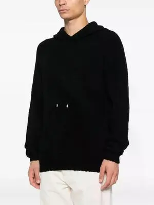 SCAGLIONE Hooded Ribbed Sweater