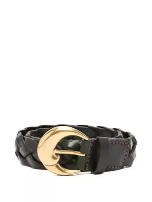 Etro Braided Leather Belt - Brown