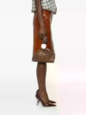 Giuseppe Di Morabito Crystal-embellished Tote - Brown