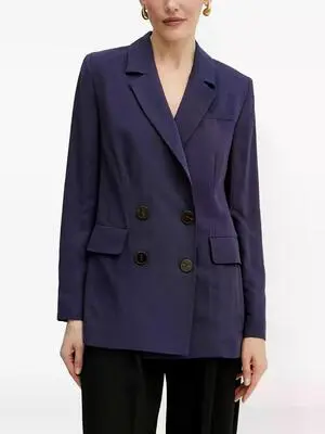 Luisa Spagnoli Double-breasted Button Blazer