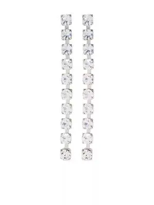 FORTE_FORTE Crystal-embellished Drop Earrings - Silver