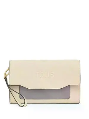 TOUS Logo-embossed Two-tone Clutch Bag