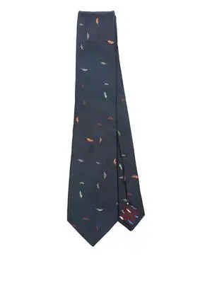 PAUL SMITH Paul Smith Feather-Print Neck Tie