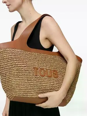 TOUS Large Raffia Tote Bag
