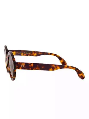 EMMANUELLE KHANH Tortoiseshell Round Sunglasses