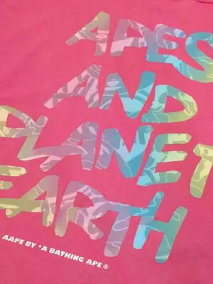 AAPE BY *A BATHING APE Long-sleeved T-shirt - Pink