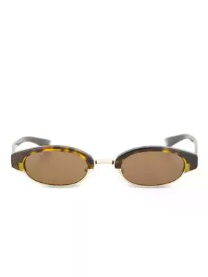 Alexander McQueen Oval Frame Sunglasses