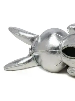 Mihara Yasuhiro Rabbit Leather Messenger Bag - Silver