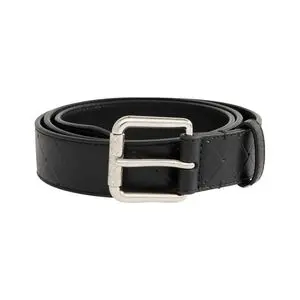 Bottega Veneta Intrecciato Stamp Belt - Black