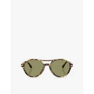 Giorgio Armani Round-frame Acetate Sunglasses - Brown