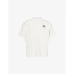 THE COUTURE CLUB Text Graphic-print Short-sleeves Cotton T-shirt - Off White