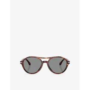 Giorgio Armani Round-frame Acetate Sunglasses - Brown
