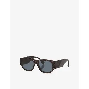 Fendi Diagonal Rectangular-frame Sunglasses