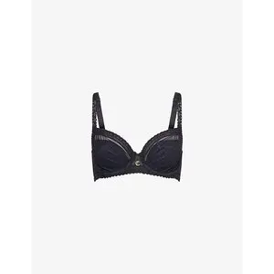 Chantelle Romance Lace-trim Underwire Bra - Black
