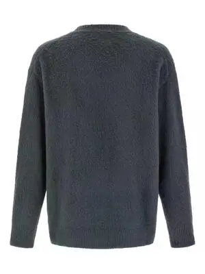 ROBERTO COLLINA Shearling-effect Crew-neck Sweater - Grey