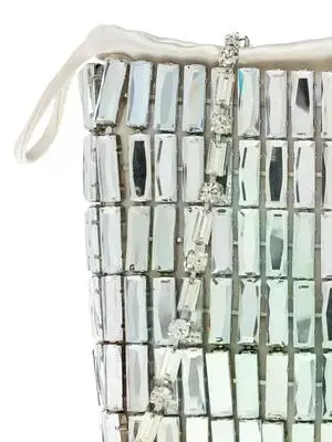 SELF-PORTRAIT Crystal-embellished Drawstring Tote